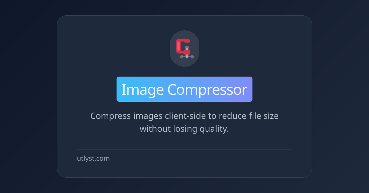Image Compressor - Utlyst | Utlyst